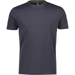Lerros Herren T-Shirt, grau, Gr. XXXL, unifarben, Single Jersey, Obermaterial: 100% Baumwolle, Shirts, im Basic-Look