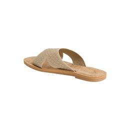 Roxy Damen Sandale "Andreya Crochet", Gr. 7, beige, Obermaterial: 100% Textilmaterial. Futter: 100% Polyester, Laufsohle: 100% TPR., Schuhe