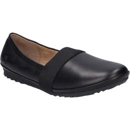 Josef Seibel Damen Ballerina "Josie 02, black-black", Gr. 37, schwarz, Obermaterial: 100% Rindsleder Leather cow., Schuhe
