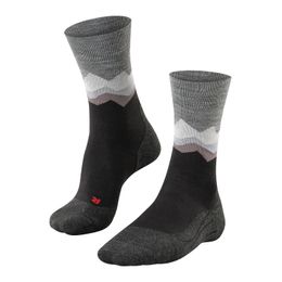 Falke Herren Wandersocken "TK2 Explore", Gr. 42, schwarz, Materialmix, Socken, hohe Feuchtigkeitsaufnahme, schnell trocknend, atmungsaktiv