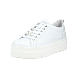Nero Giardini Damen Plateausneaker "Nero Giardini Sneaker Leder", Gr. 41, wei&szlig;, Leder, Schuhe