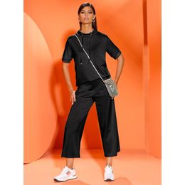 CR&Eacute;ATION L CREATION L Damen Sweatshirt, schwarz, Gr. 36, unifarben, 50% Modal, 44% Polyester, 6% Elasthan, Sweatshirts