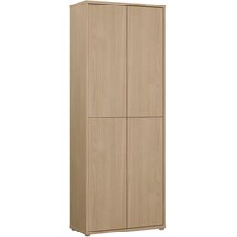 Schuhschrank FORTE "Alice Springs", el eiche, B:74,5cm H:191,9cm T:34,9cm, Schr&auml;nke, Schuhschrank, Stauraumschrank, Mehrzweckschrank, Breite 74,5 cm, mit 8 B&ouml;den