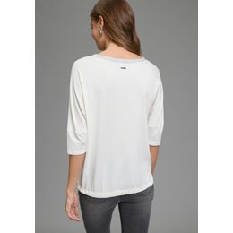 Laura Scott Damen Shirtbluse, wei&szlig;, Gr. 34, bedruckt, Web, Obermaterial: 100% Polyester. R&uuml;ckenteil: 95% Viskose, 5% Elasthan, Blusen, mit