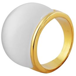 Adelia&acute;s ADELIA ́S Damen Fingerring "Damen Ring aus Edelstahl mit Tigerauge", 56, Edelstahlgold, Edelstahl, Fingerringe