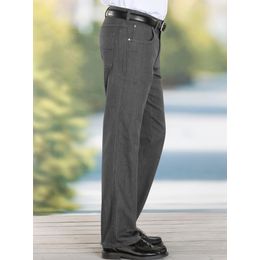 CLASSIC Herren 5-Pocket-Hose, grau, Gr. 60, unifarben, 78% Baumwolle, 20% Polyester, 2% Elasthan, Hosen