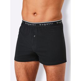 Bugatti Herren Boxershorts, Gr. 9, schwarz, 100% Baumwolle, Unterhosen