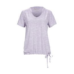 Killtec Damen T-Shirt "WMN TSHRT F"pflaume, Gr. 34, Obermaterial: 94% Polyester, 6% Elasthan, Shirts, Gestreiftes, schnelltrocknendes Funktionsshirt