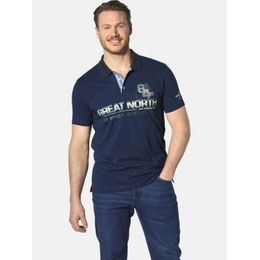 Jan Vanderstorm Herren Poloshirt "Poloshirt GIZUR", blau, Gr. XXL, Obermaterial: 100% Baumwolle CO., Shirts