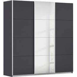 Schwebet&uuml;renschrank Rauch "Kleiderschrank Schrank Garderobe Schlafzimmerschrank CORTONA", graumetallic, B:203cm H:210cm T:62cm, Holzwerkstoff, Schr&auml;nke, Schwebet&uuml;renschrank, in 3 Ausstattungen BASIC/CLASSIC/PREMIUM (SOFT-CLOSE) MADE IN GERMANY, Topseller