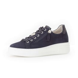 Sneaker Gabor "Sneaker low", Damen, Gr. 42, blau, Schuhe Sneaker