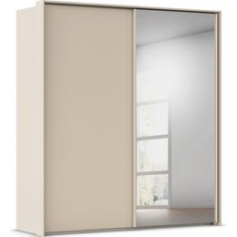 Kleiderschrank Rauch "Schwebet&uuml;renschrank Schrank Garderobe Ankleide Schlafzimmer TARO", champagner, griffleisten champagner, B:209cm H:226cm T:70cm, Holzwerkstoff, Schr&auml;nke, Kleiderschrank, 4 Breiten, optional Passepartout mit/ohne Beleuchtung MADE IN GERMANY