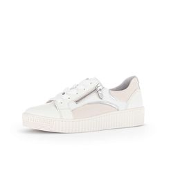 Sneaker Gabor "Sneaker low", Damen, Gr. 44, creme, Schuhe Sneaker