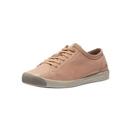 Sneaker Softinos "Softinos Sneaker Leder", Damen, Gr. 39, beige, Leder, Schuhe Sneaker