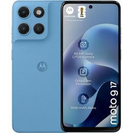 Motorola Smartphone "moto g 17", Energieeffizienz: A (A-G), pantone alaskan blau, 128 GB, Mobiltelefone