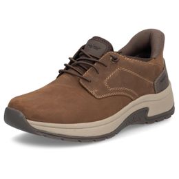 Rieker Herren Slip-On Sneaker "Ready2GO", Gr. 44, braun, Leder, Textil, Schuhe, Halbschuh, Schlupfschuh, Outdoorschuh, herausnehmbare Soft-Einlage
