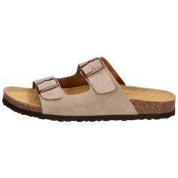 Lico Herren Pantolette "Pantolette Alvaro", Gr. 45, braun, Leder, Schuhe
