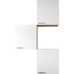 Mehrzweckschrank-Set respekta "Merle", wei&szlig;, B:100cm H:168,3cm T:34,6cm, Kastenm&ouml;bel-Sets, Breite 100 cm, mit Soft-Close Funktion, Stangengriffe aus Metall
