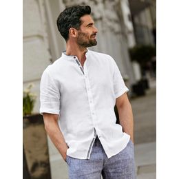 Catamaran Herren Kurzarmhemd, wei&szlig;, Gr. 41, unifarben, 100% Baumwolle, Hemden
