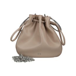 Henkeltasche Nero Giardini "Nero Giardini Taschen Lederimitat", Damen, Gr. onesize, dunkelbeige, Lederimitat, Taschen