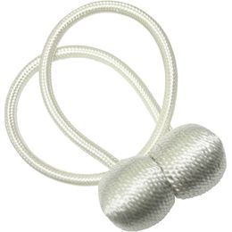 Raffhalter Gardinia "Flex-S mit Magnet", wei&szlig;, B:0,8cm L:48cm &Oslash;:8cm, Obermaterial: 75% Kunststoff, 25% Polyester, Raffhalter, vielf&auml;ltige Anbringungsm&ouml;glichkeiten