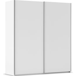 Kleiderschrank Rauch "Schwebet&uuml;renschrank Schrank Garderobe Ankleide Schlafzimmer TARO", alpinwei&szlig;, griffleisten alufarben, B:201cm H:223cm T:69cm, Holzwerkstoff, Schr&auml;nke, Kleiderschrank, 4 Breiten, optional Passepartout mit/ohne Beleuchtung MADE IN GERMANY