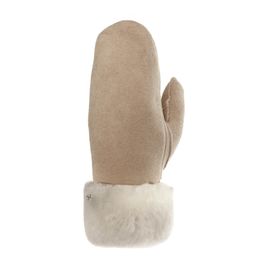 Pearlwood Damen Lederhandschuhe "FIONA", beige, Gr. 7,5, unifarben, Schafsleder, Handschuhe, Velourleder, Fausthandschuh, warm gef&uuml;ttert