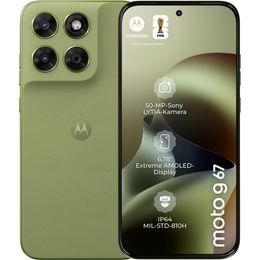 Motorola Smartphone "moto g67", Energieeffizienz: A (A-G), pantone nile, 128 GB, Mobiltelefone