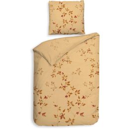 Bettw&auml;sche HECKETT & LANE "Tommaso", gelb, B/L: 155cm x 220cm, 1 Stk., 1 Stk., Flanell, B/L: 80cm x 80cm, 2 Stk., Flanell, Obermaterial: 100% Baumwolle, Bettw&auml;sche, Bettw&auml;sche, 100% Baumwolle ab 135x200 cm.