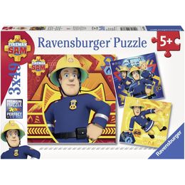 Puzzle Ravensburger "Bei Gefahr Sam rufen", bunt, Puzzles, KinderB:21cm H:21cm, Pappe, Motiv, Made in Europe, B:21cm H:21cm