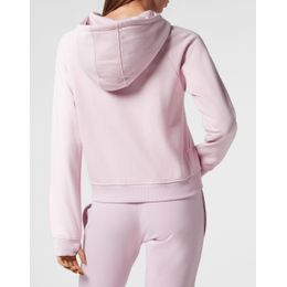 Plein Sport Damen Kapuzensweatjacke "Kapuzen-Sweatjacke", rosa, Gr. L, Obermaterial: 90% Baumwolle, 10% Polyester, Sweatjacken