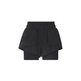 Shorts "Girlfriend Collective Shorts Fallon", Damen, Gr. L, Normalgr&ouml;&szlig;en, schwarz, Obermaterial: 100% Polyester, Girlfriend Collective, Hosen Shorts
