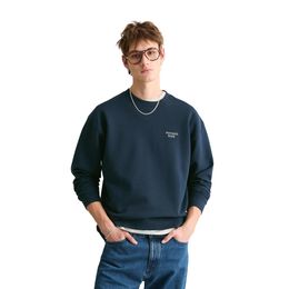 Marc O'Polo Herren Sweatshirt "mit gro&szlig;em R&uuml;ckenprint"navy teal, Gr. XL, MARC O'POLO DENIM, unifarben, Obermaterial: 100% Baumwolle, Sweatshirts