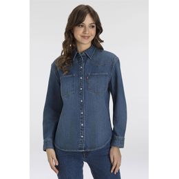 Levi's LEVI'S Damen Jeansbluse "TEODORA WESTERN SHIRT"verified vintage top, Gr. XS, Web, Obermaterial: 100% Baumwolle, Blusen, mit Druckkn&ouml;pfen