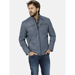 Babista Herren Lederjacke "Lederjacke ZANZINO", blau, Gr. 58, Obermaterial: 100% Lederfaserstoff LEAFIBTEX., Jacken