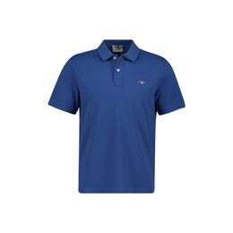 Gant Herren Poloshirt "Poloshirt Regular Shield Pique Polo 1er Pack", blau, Gr. L, Obermaterial: 100% Baumwolle CO., Shirts