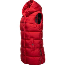 Navahoo Damen Steppweste "Madilynaa", rot, Gr. L, Oberstoff: 100% Polyester. Futter: 100% Polyester. Wattierung: 100% Polyester, Westen, stylische