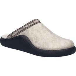 Josef Seibel Damen Hausschuh "Monaco D 05, natur-kombi", Gr. 45, beige, Obermaterial: 100% Textilmaterial TEXMAT., Schuhe