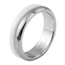 Adelia&acute;s ADELIA ́S Damen Fingerring "Damen Ring aus Edelstahl", 56, Edelstahlwei&szlig;, Edelstahl, Fingerringe