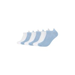 Camano Damen Sneakersocken "Sneakersocken 6er Pack", Gr. 43angel falls, 80% Baumwolle, 18% Polyamid, 2% Elasthan, uni, Socken