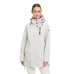 Gil Bret Damen Outdoorjacke, wei&szlig;, Gr. 36, unifarben, Obermaterial: 54% Polyamid, 46% Polyester, Jacken, mit Kapuze