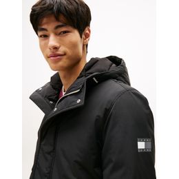 Tommy Jeans Herren Bomberjacke "CITY READY BOMBER"schwarz, Gr. L, unifarben, Web, Obermaterial: 100% Polyamid, Jacken, Fliegerjacke, Freizeitjacke