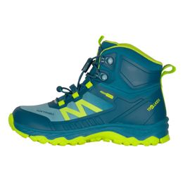 Trollkids Kinder Outdoorschuh "KIDS SIRDAL HIKER MID", Gr. 36petrol, dolphin blau, lime, Synthetik, Schuhe, wasserdicht