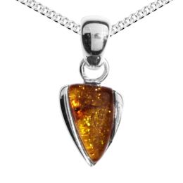 OSTSEE-SCHMUCK Damen Kette mit Anh&auml;nger "- Lara - Silber 925/000 - Bernstein", 42, Silber 925 (Sterlingsilber), silber, Silber 925 (Sterlingsilber),