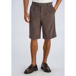 LINDBERGH Herren Bermudas "Bermudas Wide Fit"deep olive, Gr. L, unifarben, Obermaterial: 35% Polyester, 31% Viskose, 30% Polyester, 4% Elasthan, Hosen