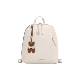Rucksack Tamaris "Rucksack TAS Katrina", Damen, Gr. B/H/T: 27cm x 29cm x 13cm, beige (beige 400), Obermaterial: 60% Polyurethan PU. 40% Polyester PES., Rucks&auml;cke Rucksack