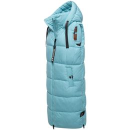 Navahoo Damen Steppweste "Schnuffelchen", blau, Gr. M, Oberstoff: 100% Polyester. Futter: 100% Polyester. Wattierung: 100% Polyester, Westen, warme