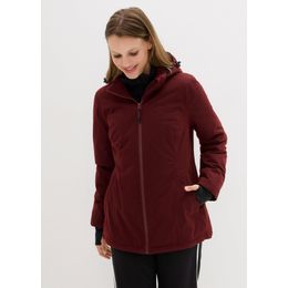 bonprix Wasserdichte 2in1 Optik Funktions-Jacke, rot, Gr.54, Winddichte Regenjacke