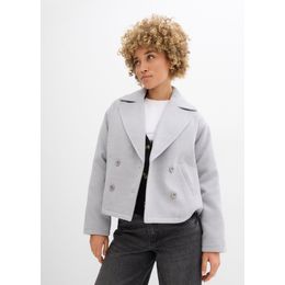 bonprix Cabanjacke Wollimitat, grau