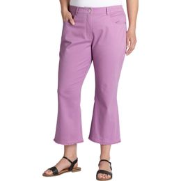 sheego Damen 7/8-Hose in leichter Bootcut-Form orchidee Gr&ouml;&szlig;e 50